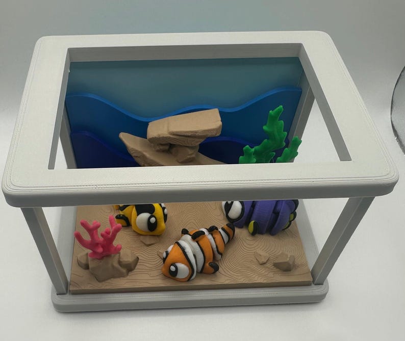 3D Printed Flexi Angel Fish | Dory Inspired Fidget Toy | Desk Buddy ...