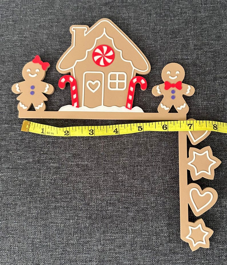 Gingerbread Man Door Corner Decoration | Xmas Door Frame Decor ...