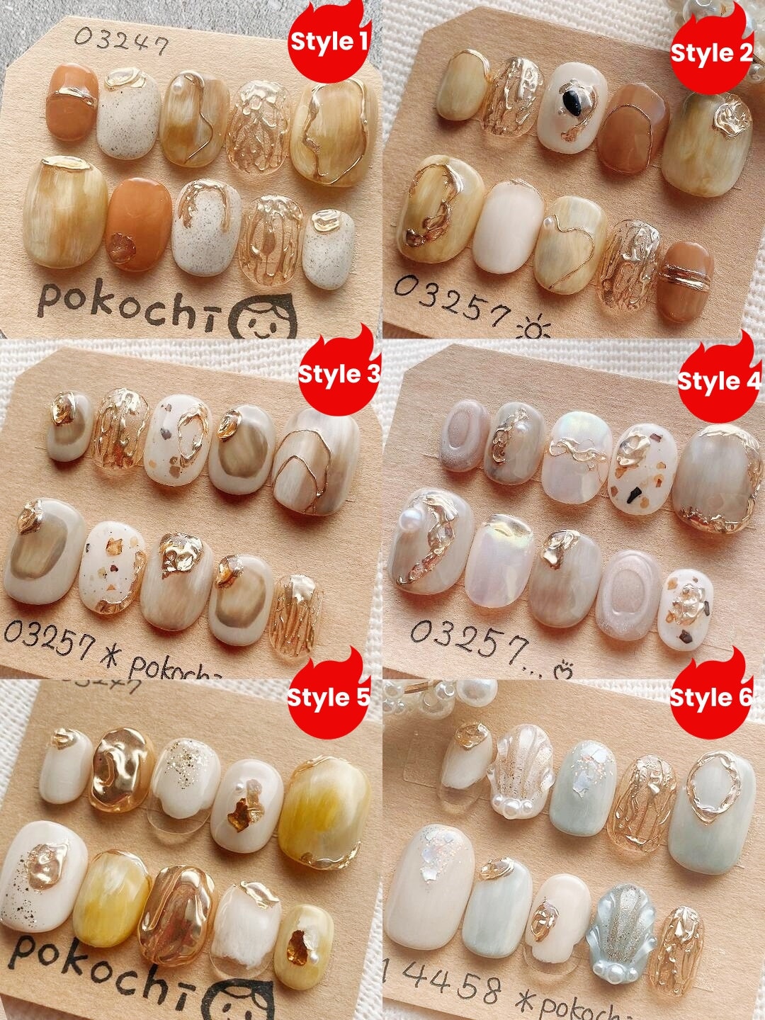 Exclusive Gel Nails Clip-on Nails Purely Handmade Nails Nail ...