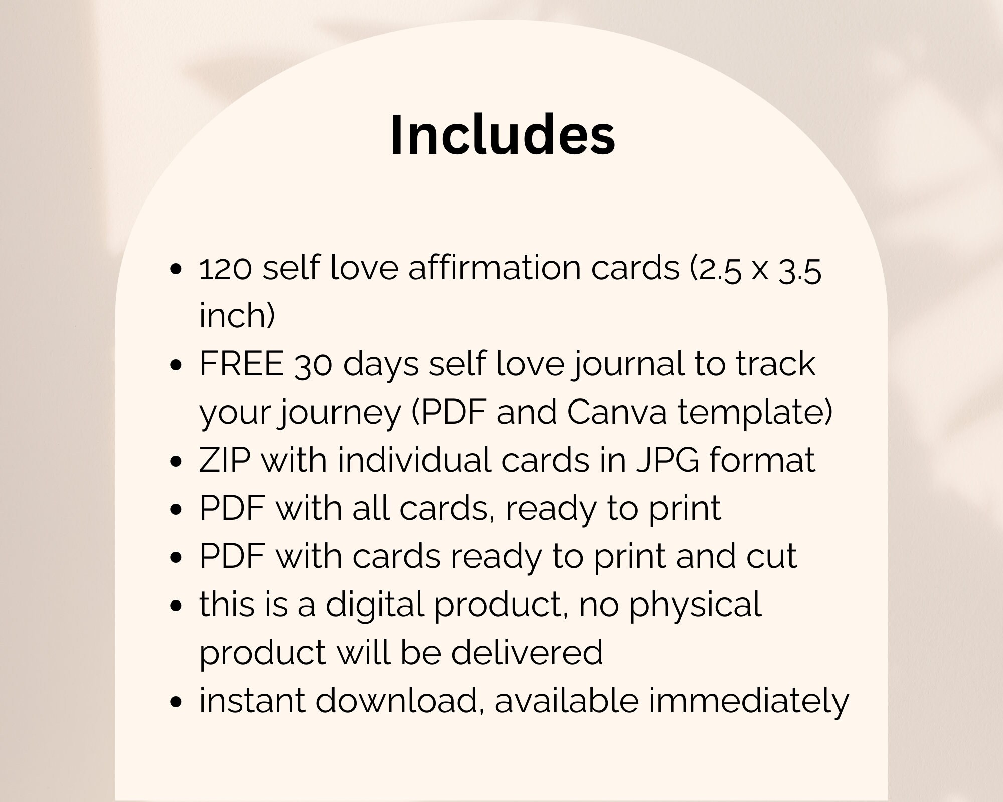 Positive Affirmation Cards for Self Love, Self Care and Worth Cards ...