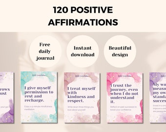 Positive Affirmation Cards, Printable Affirmation Digital Cards ...