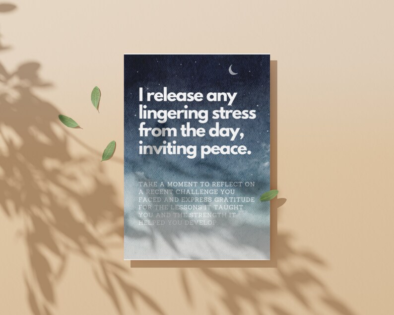 Sleep Positive Affirmation Cards, Printable Positive Affirmations for ...