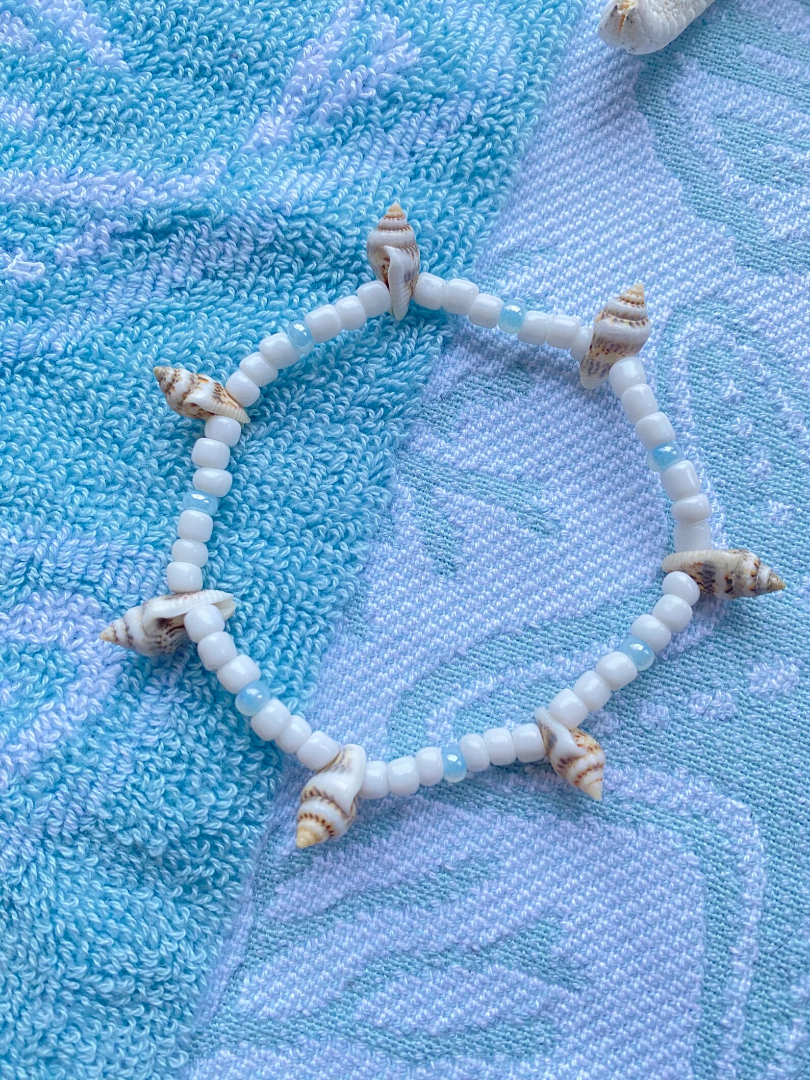 Coastal Seashell Bracelet & Anklet Set - Etsy