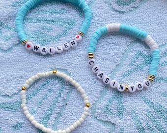 Wallen Clay Beaded Bracelet Stack - Etsy