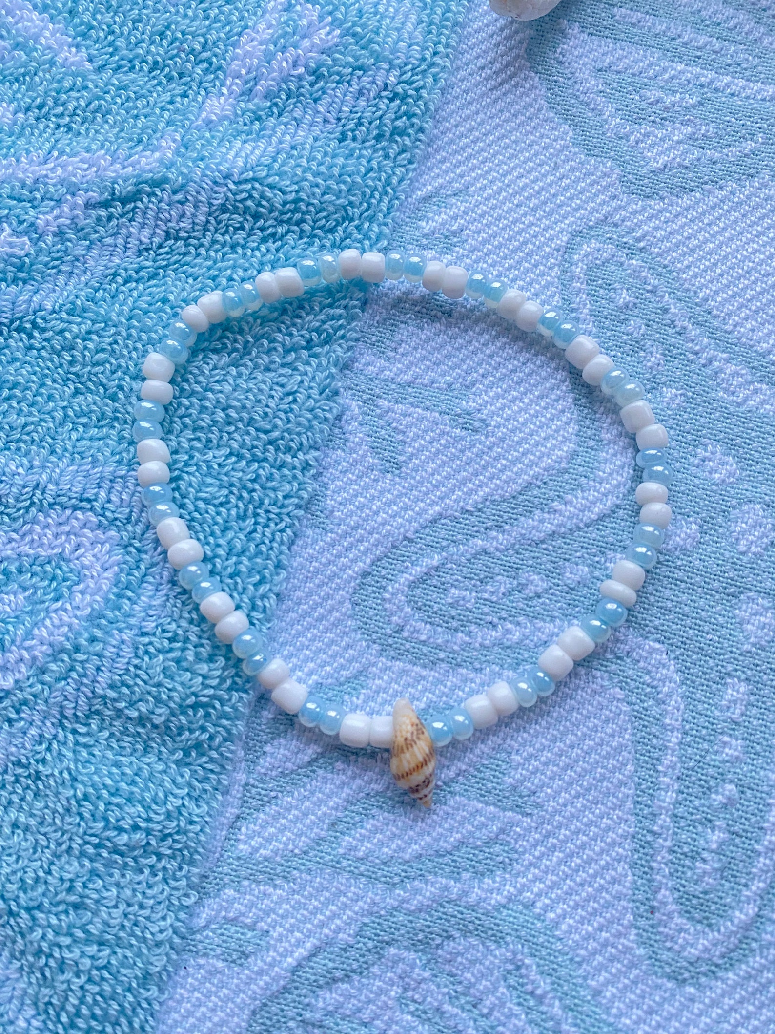 Coastal Seashell Bracelet & Anklet Set - Etsy