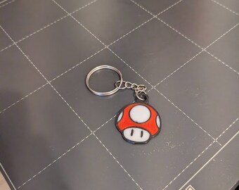 Cute Handmade Macramé Keychain Mario Cart Mushroom Toad - Etsy