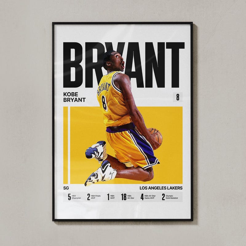 Kobe Bryant Poster - Etsy