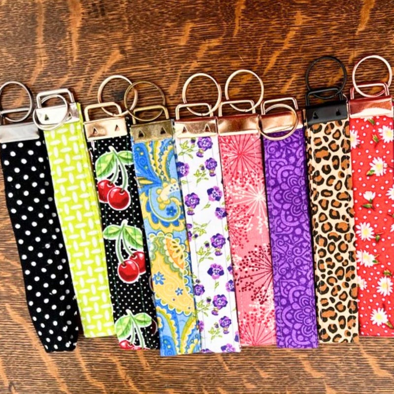 Fabric Keychains - Etsy