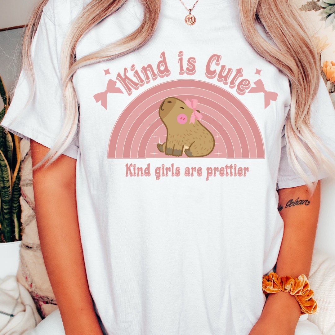 Capybara Shirt Coquette Clothing Capybara Shirt Preppy Stuff Kind is ...