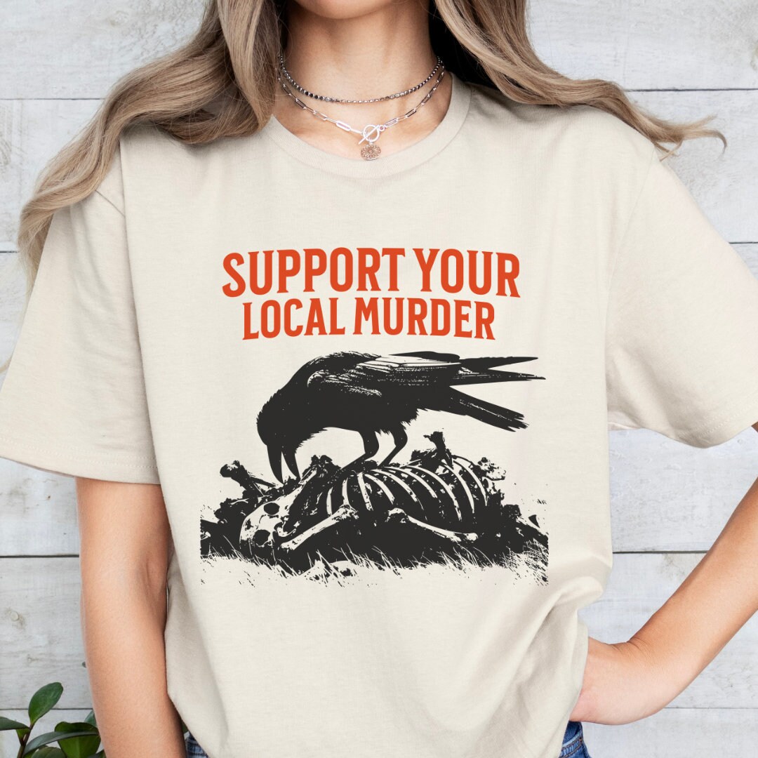 Support Your Local Murder Crowcore Gothic Clothes Whimsigoth Fashion ...