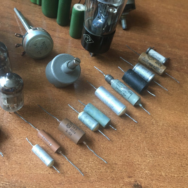 52 Pcs. Radio Parts 1960s. Vintage Transistors, Diodes, Resistors ...