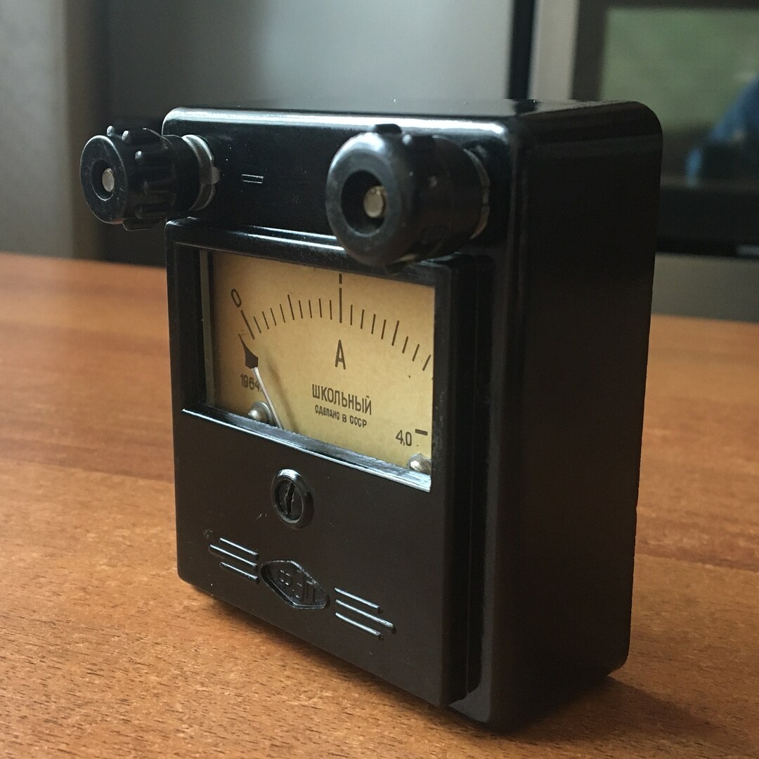 1964 Ammeter Vintage Milliammeter Analog Meters Laboratory Microammeter ...
