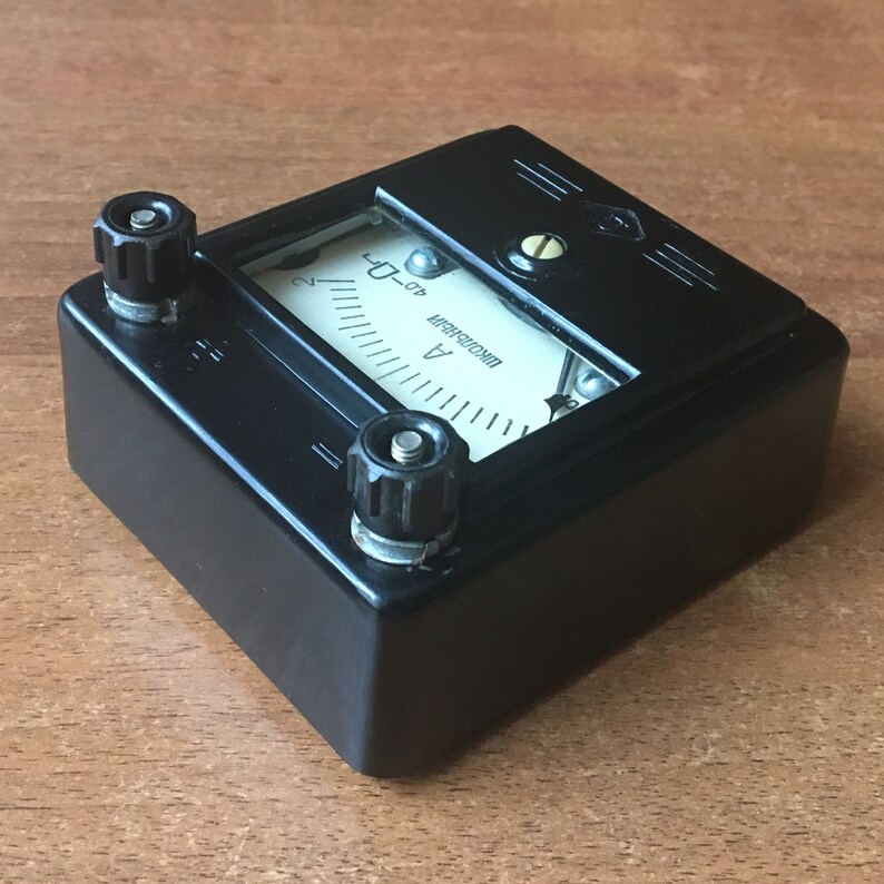 1970 Ammeter Vintage Milliammeter Analog Meters Laboratory Microammeter ...