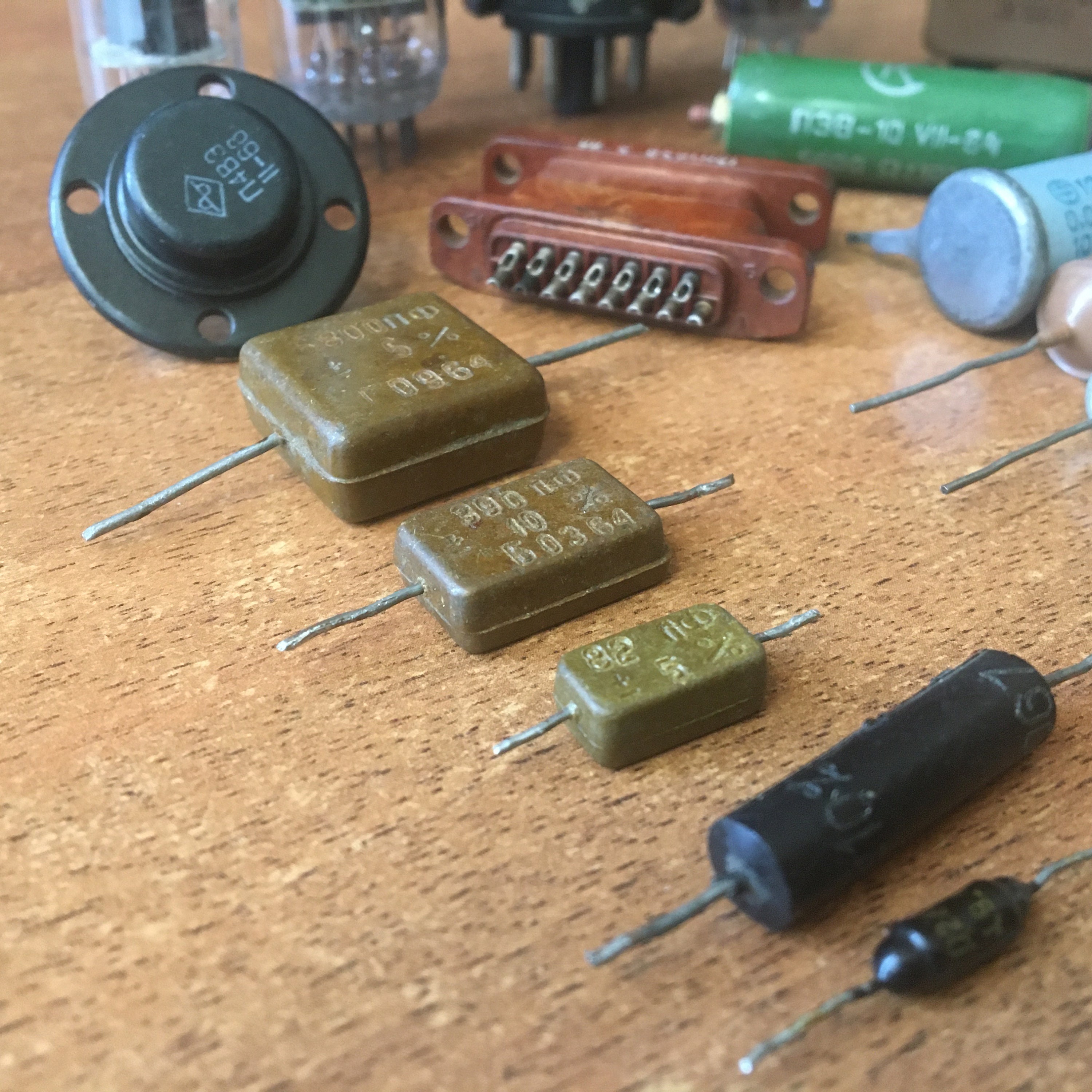 60s. Vintage Radio Parts, Transistors, Diodes, Resistors Variable ...