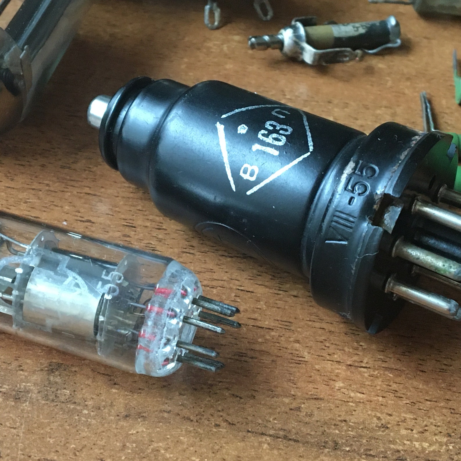 1950s. Large Lot of Vintage Radio Parts - Resistors Variable Capacitors ...