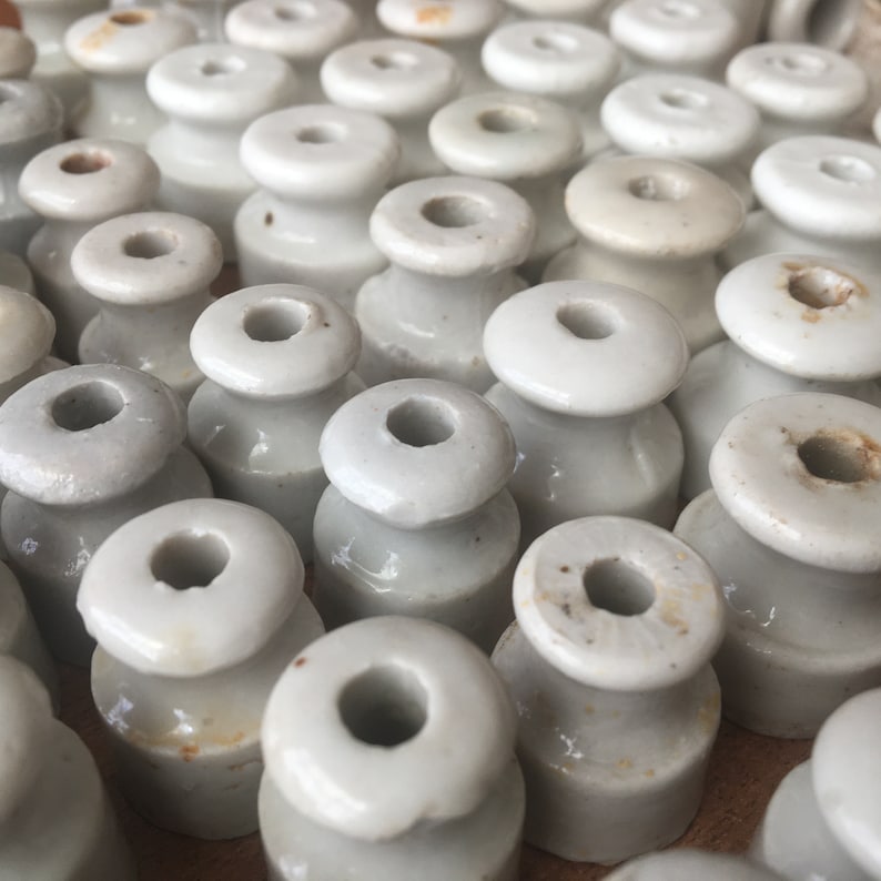 Antique Ceramic Electrical Insulators, Vintage Bakelite Insulator ...