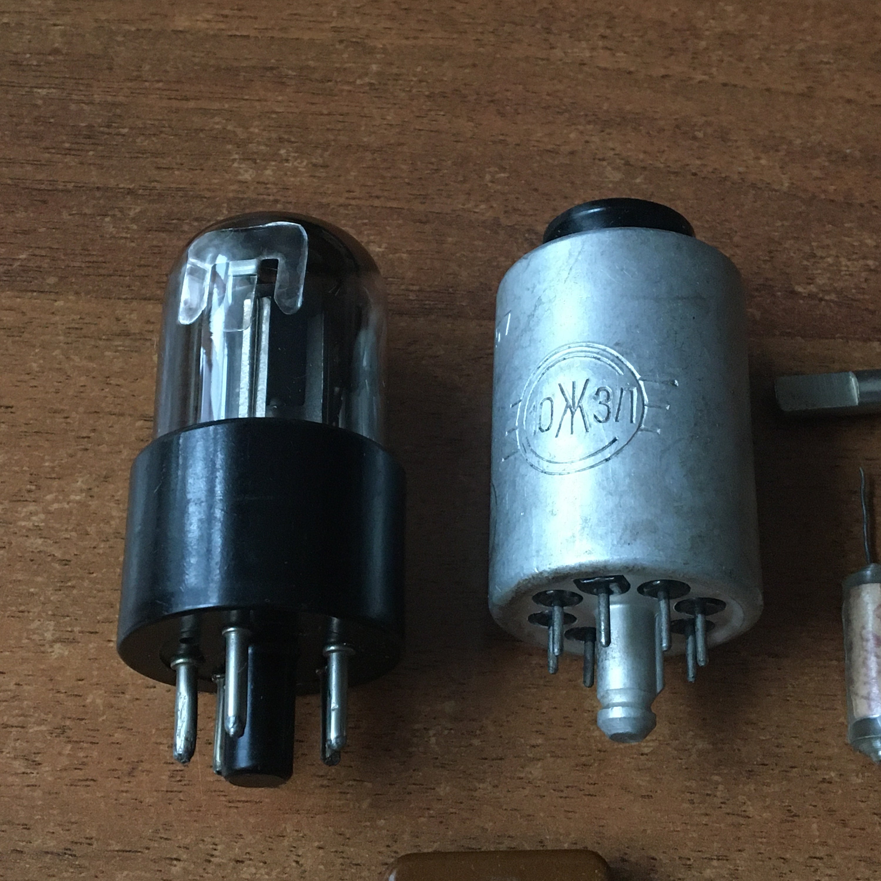 1950s. Vintage Radio Parts Resistors Variable Capacitors, Fuse, Vacuum ...