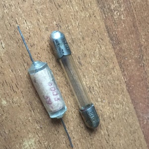 1950s. Vintage Radio Parts - Resistors Variable Capacitors, Fuse ...