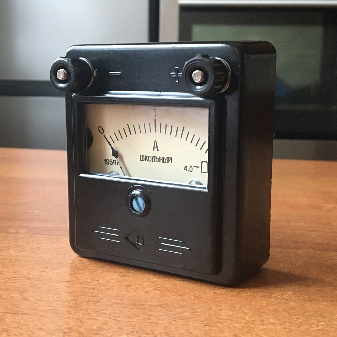 1969 Ammeter Vintage Milliammeter Analog Meters Laboratory Microammeter ...