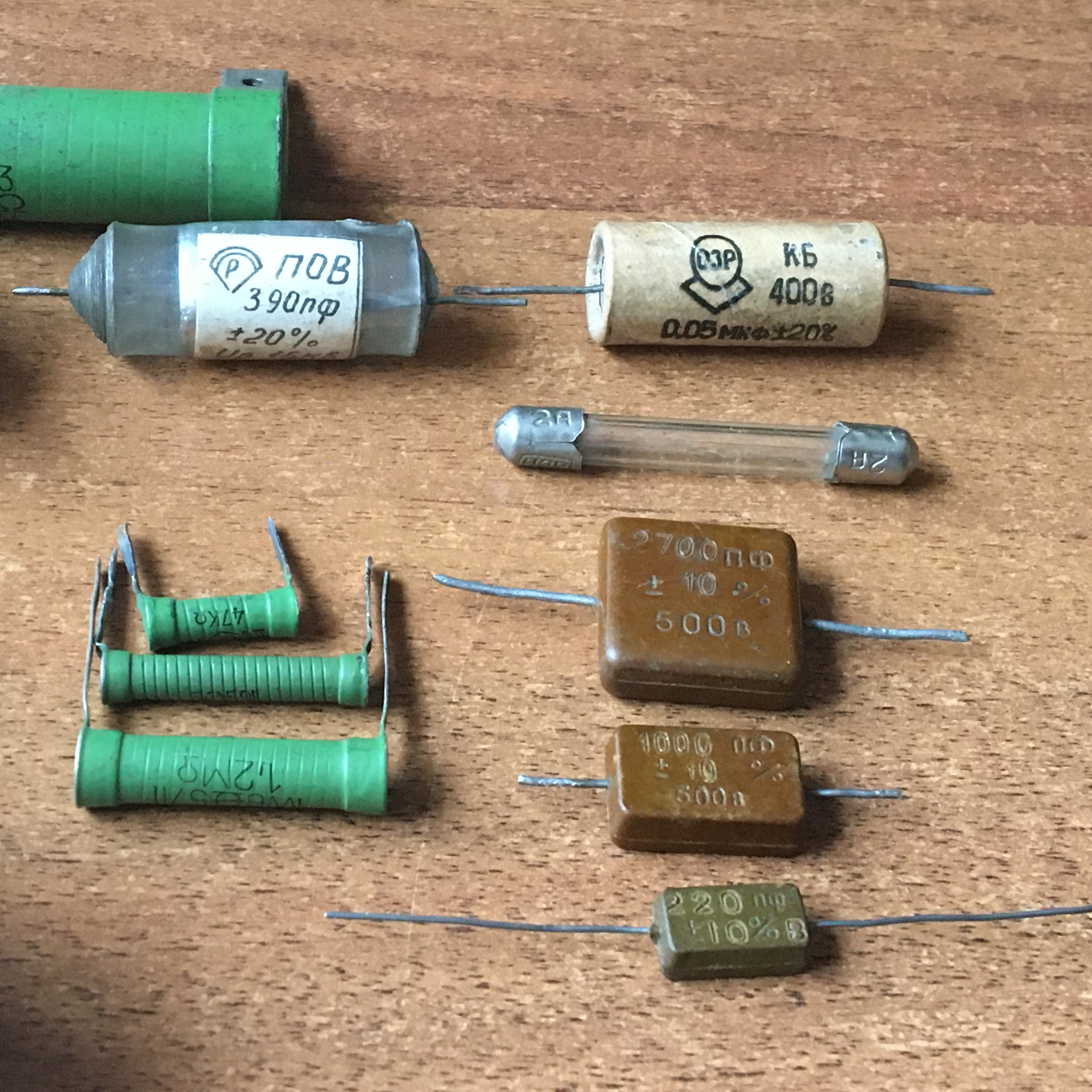 1950s. Large Lot of Vintage Radio Parts - Resistors Variable Capacitors ...