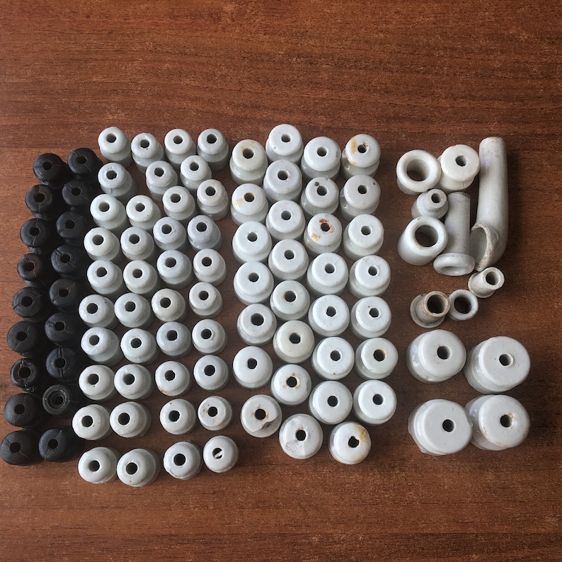 Antique Ceramic Electrical Insulators, Vintage Bakelite Insulator ...