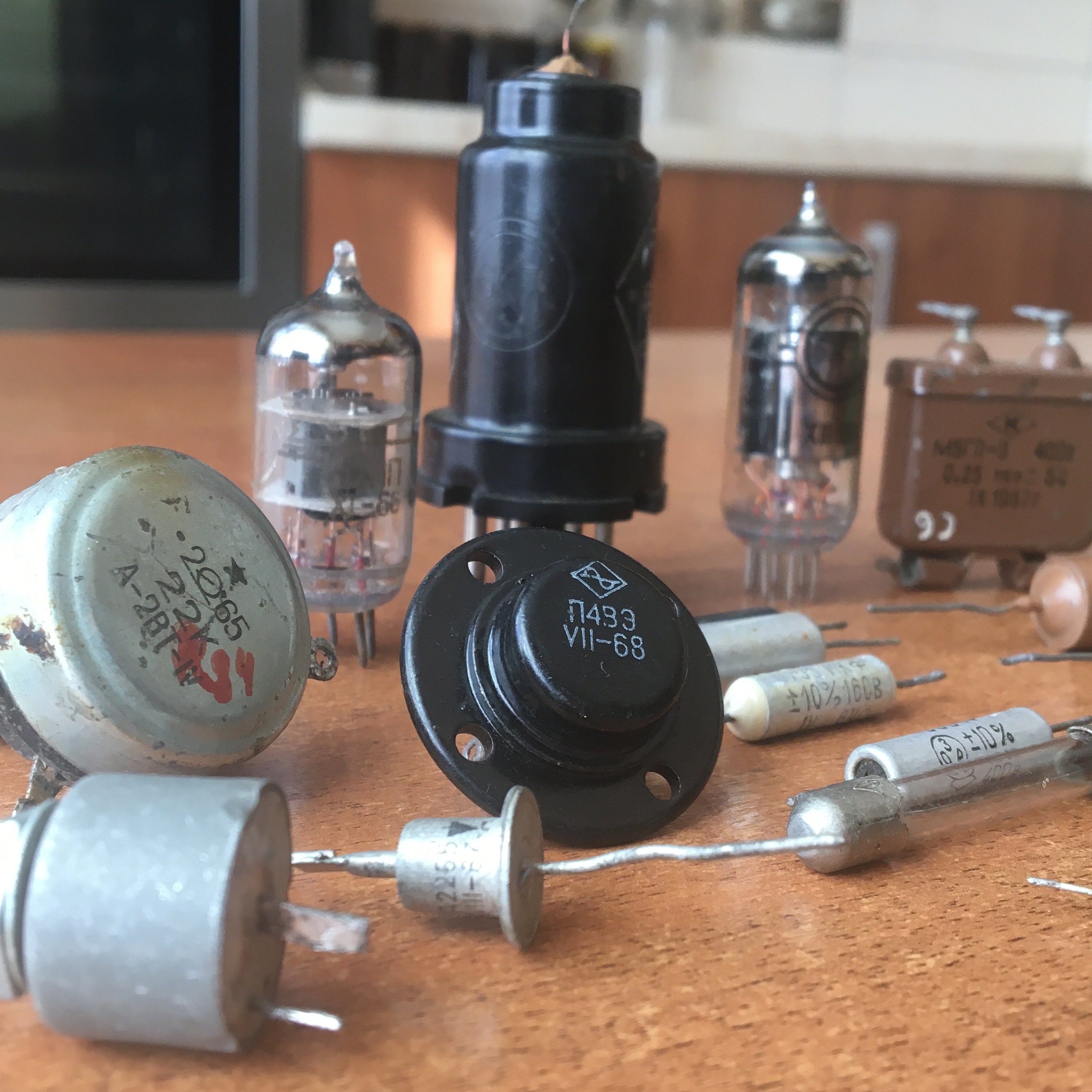 26 Pcs. Radio Parts 1960s. Vintage Transistors, Diodes, Resistors ...