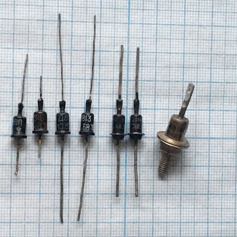 1960s RARE Silicon Zener Diode D808 D810 D811 D813 D814 D816 USSR Old ...