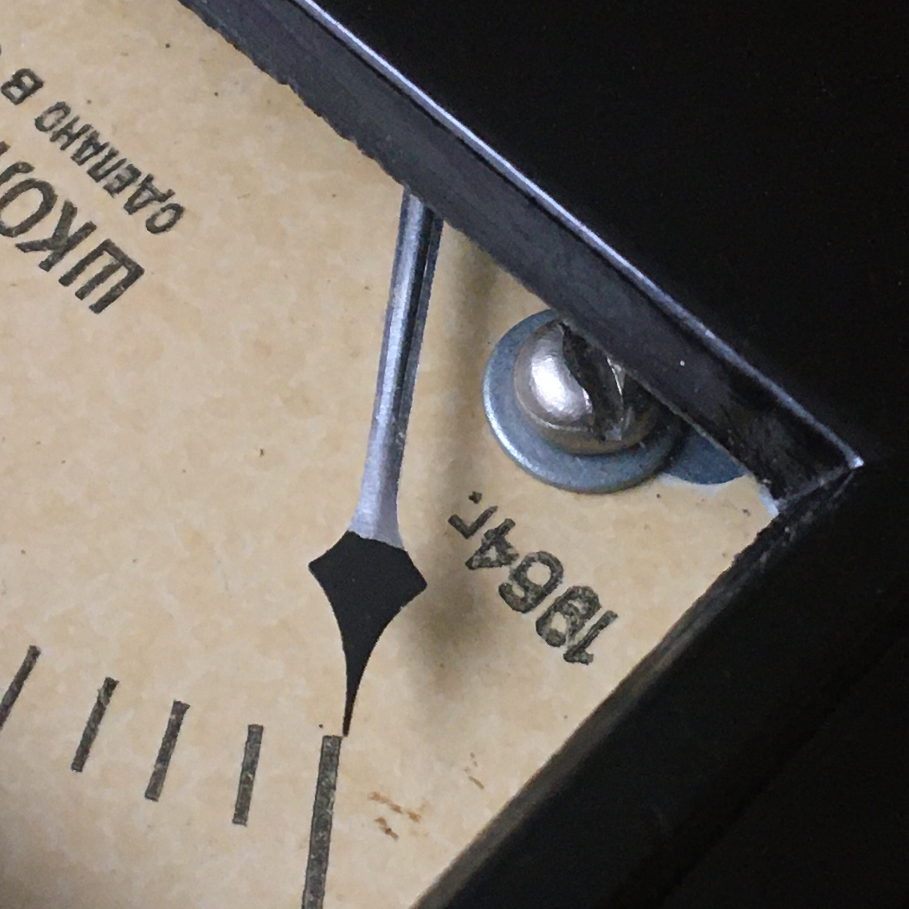 1964 Ammeter Vintage Milliammeter Analog Meters Laboratory Microammeter ...