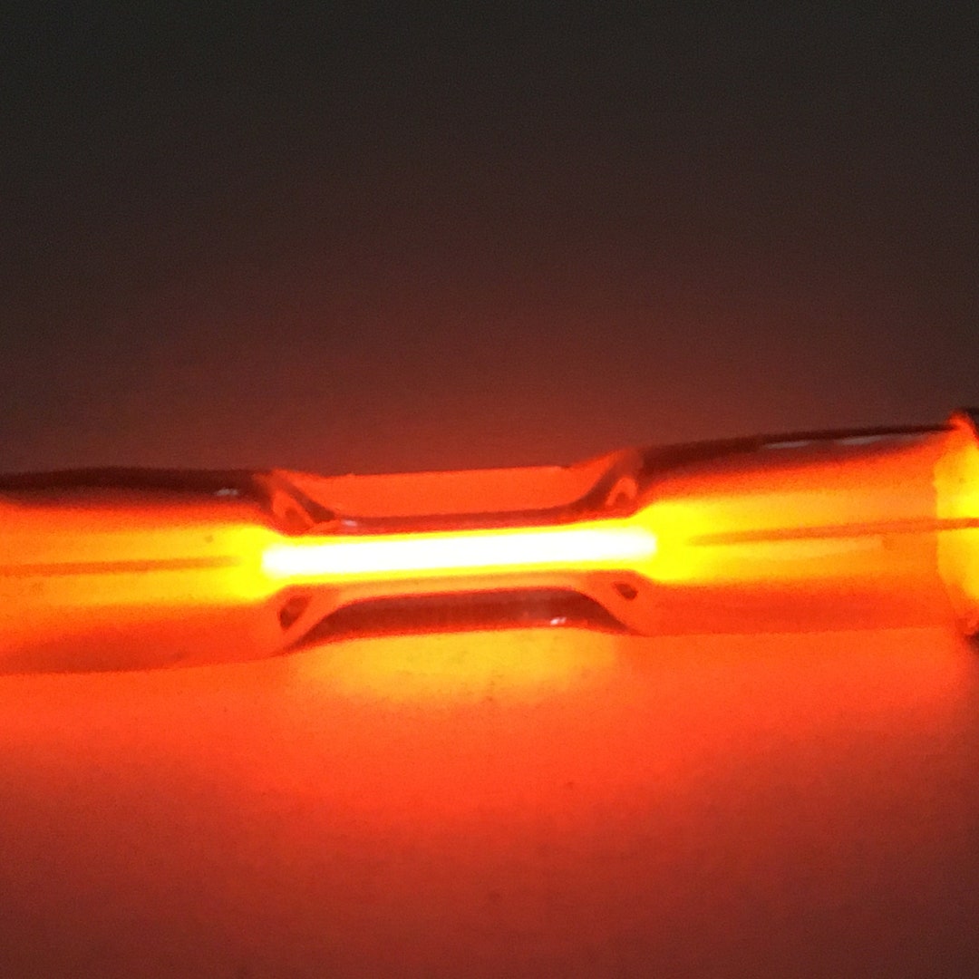 RARE Capillary Gas-discharge Neon Glow-discharge Indicator Lamp Tube ...