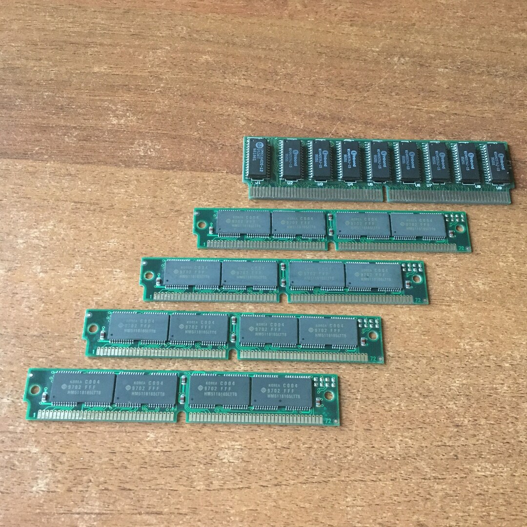 90s 5 Pcs. SIMM Memory Module 72-pin 80-pin 160-pin - Etsy