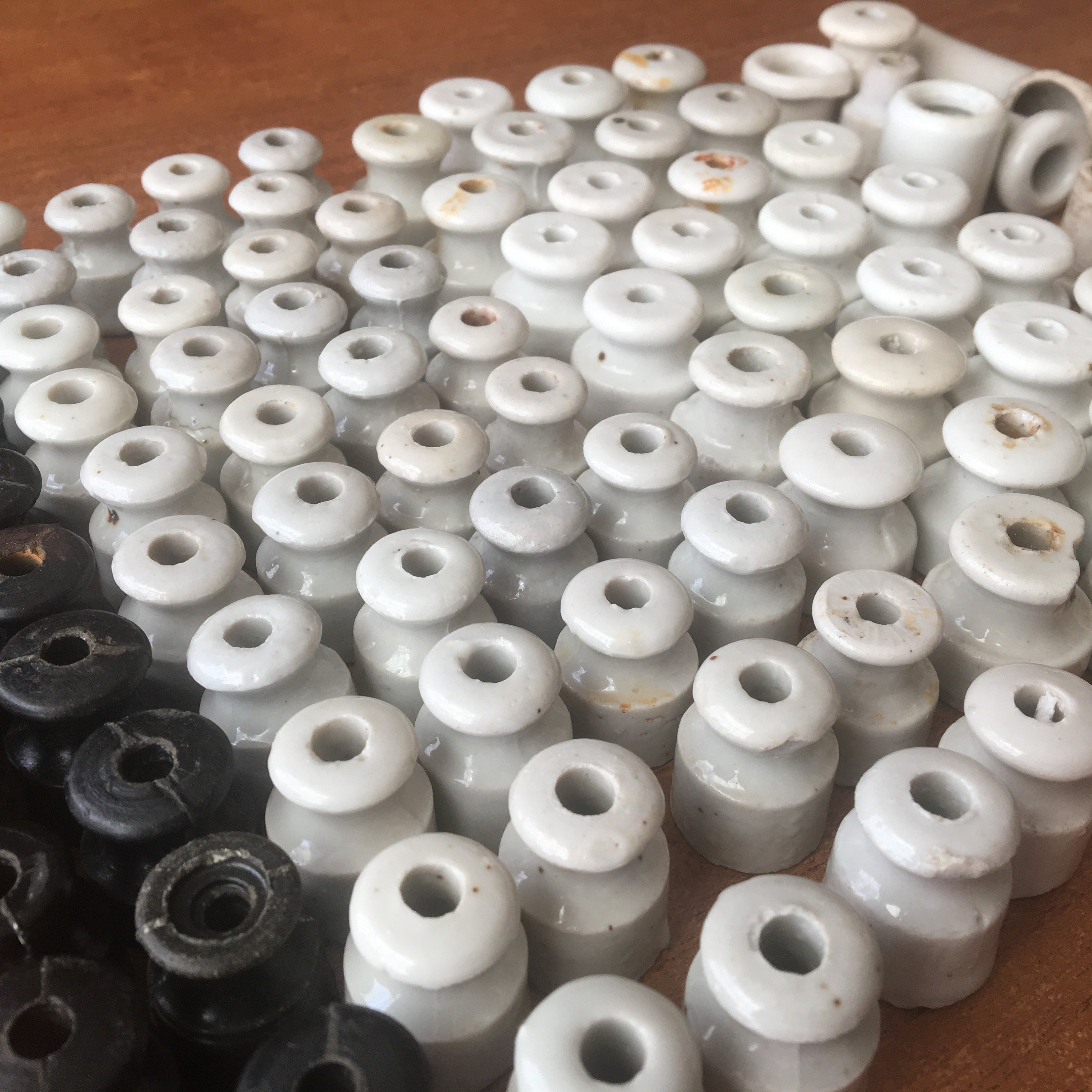 Antique Ceramic Electrical Insulators, Vintage Bakelite Insulator ...