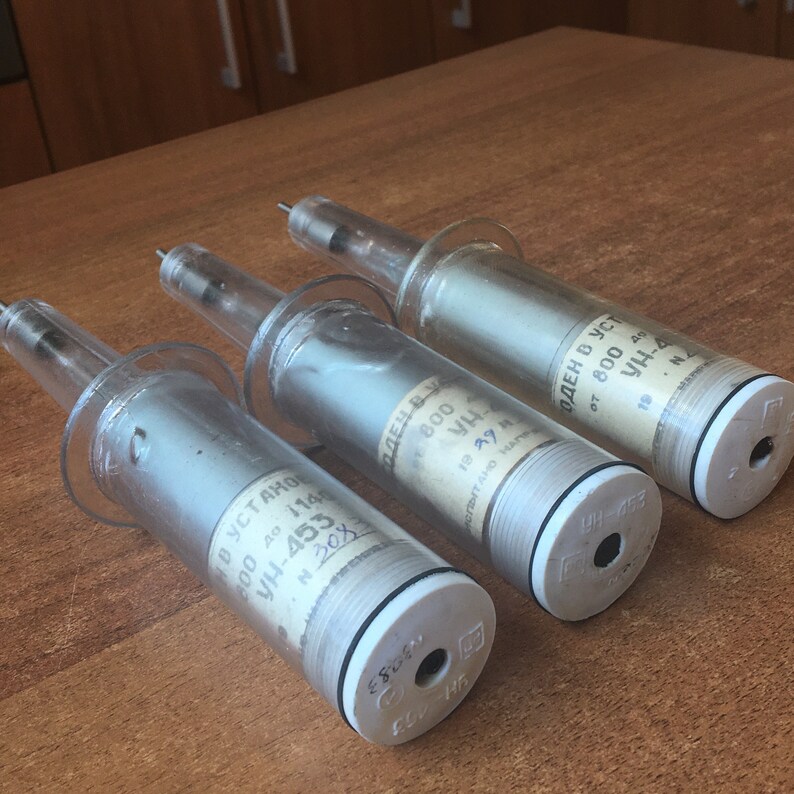 RARE Neon Glow-discharge Indicator Capillary Gas-discharge Lamp Tube ...