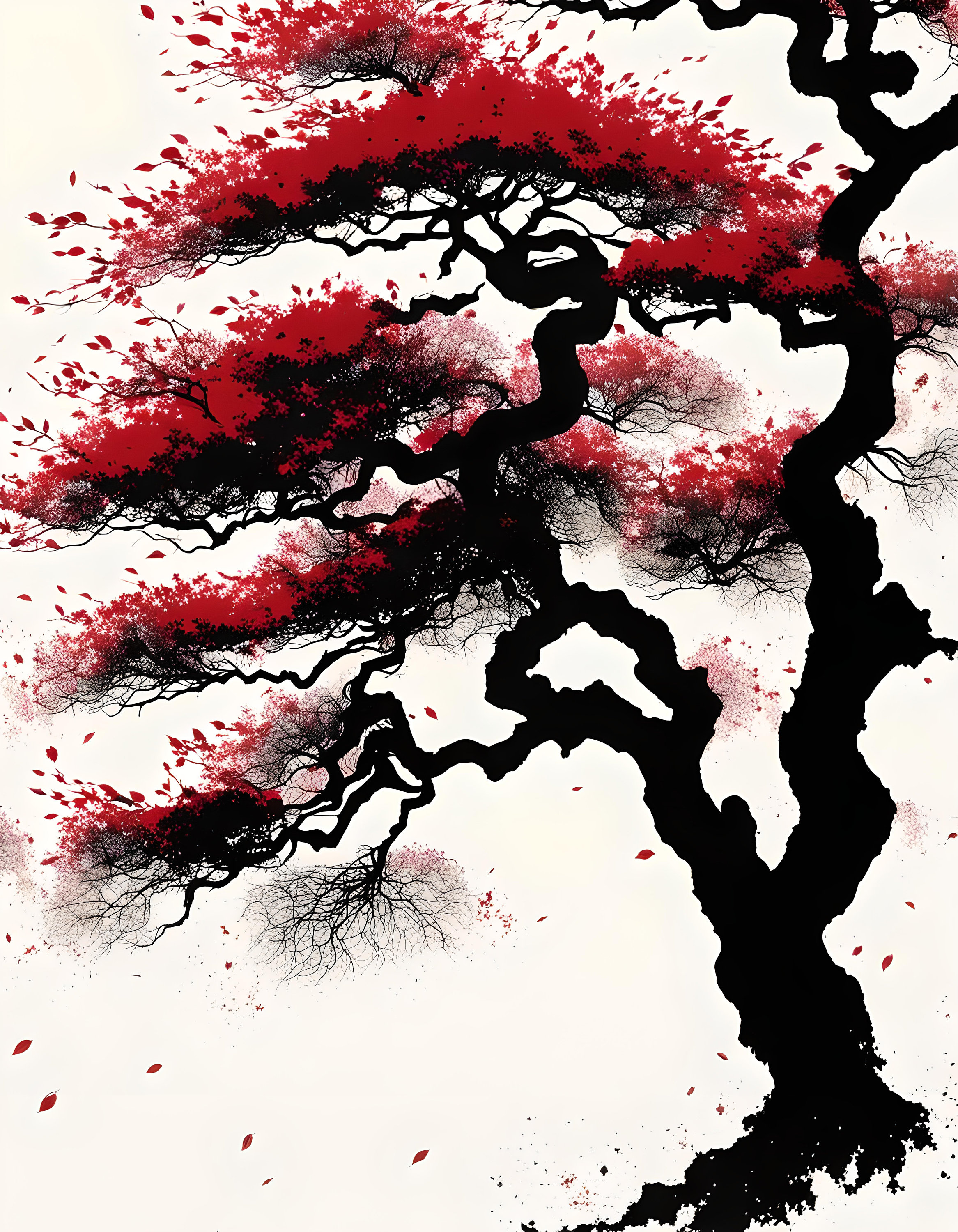Tree, Maple Tree, Japanese Art, Japandi Art, Zen, Digital Art, Download ...