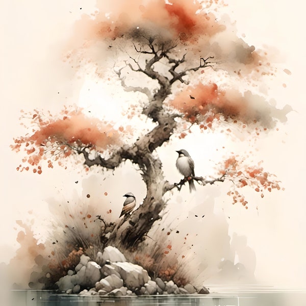 Zen Watercolor - Etsy