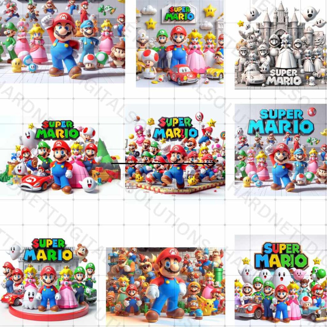 Supermario Bros High-definition Tumbler Wraps. - Etsy