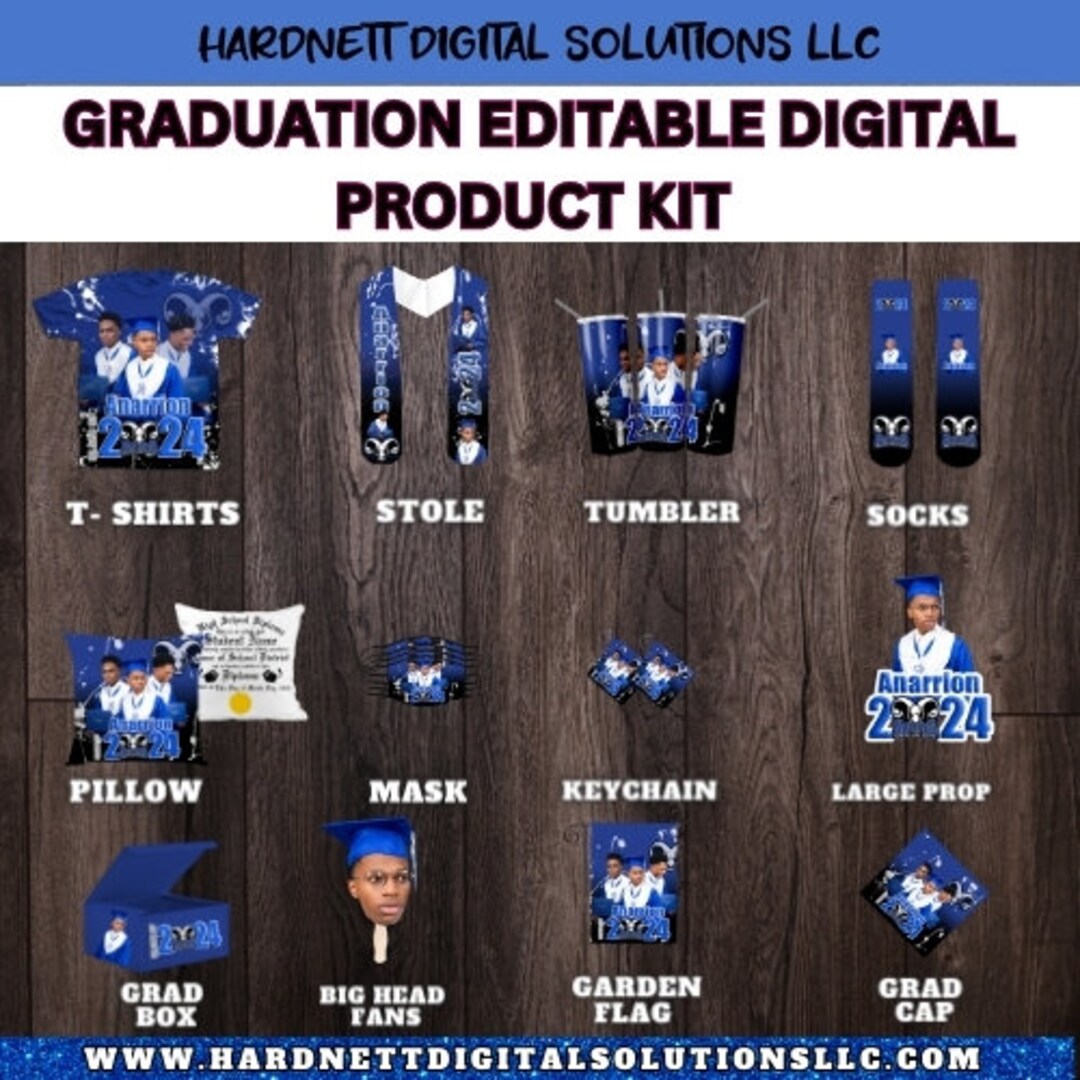 Graduation Digital Product Kit for Canva (with Private Label Resell ...
