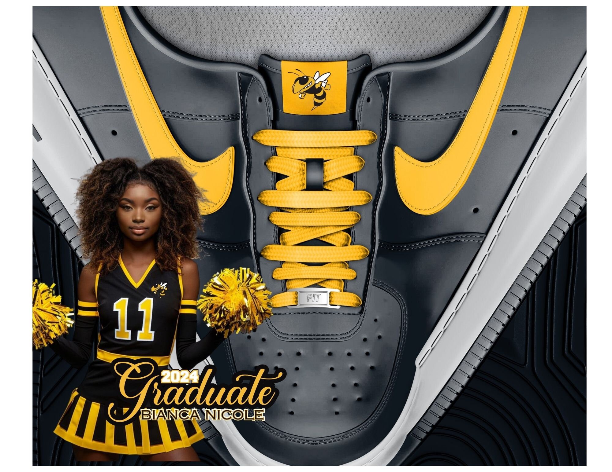 Yellow Grad Digital Collection (6 Pcs Canva Editable Design and ...