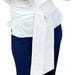Hand Made Luxury Elegant White Women Belt Wrap Belt Oversize Cotton ...