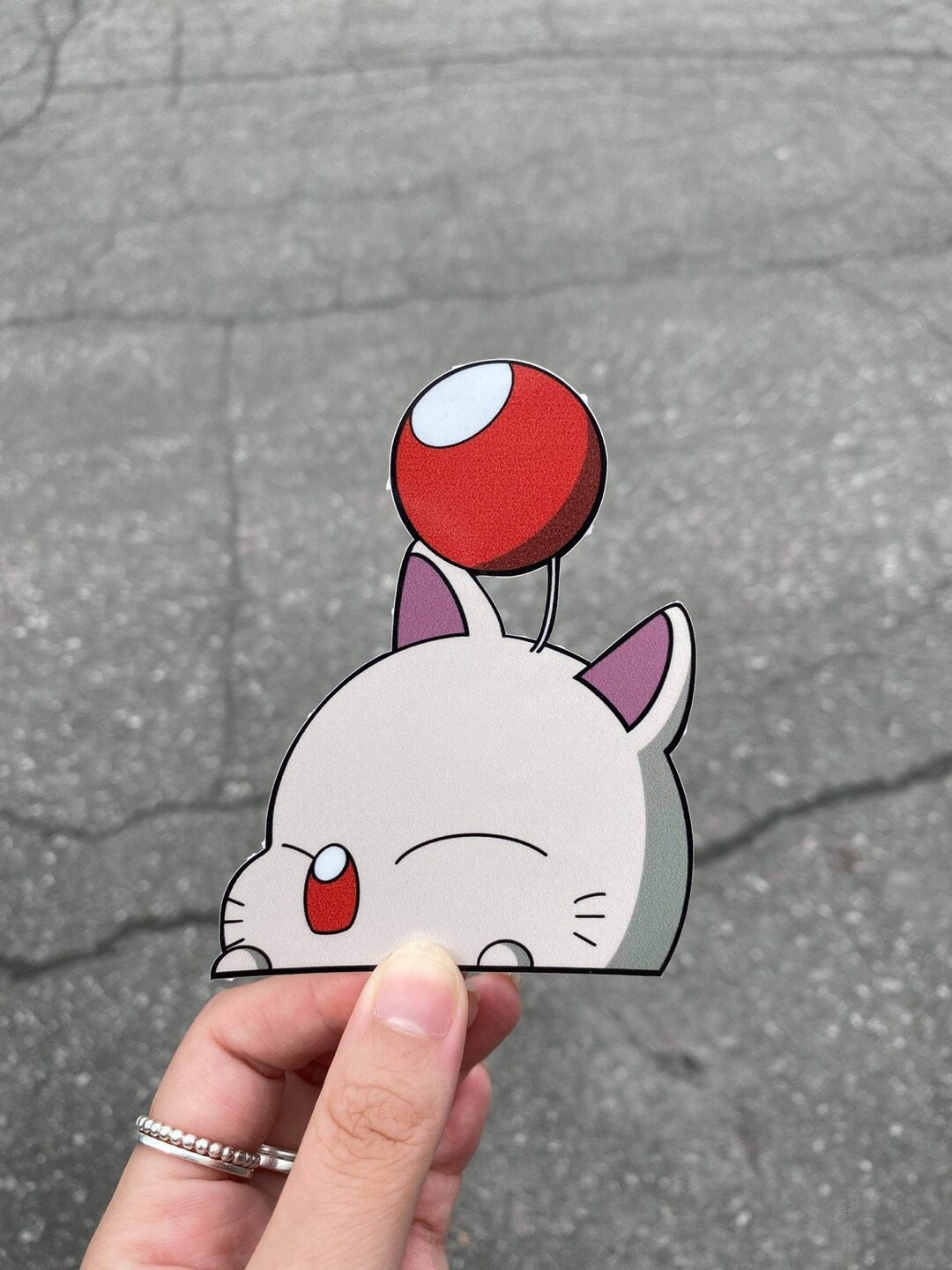 Mog Peeker Sticker - Etsy