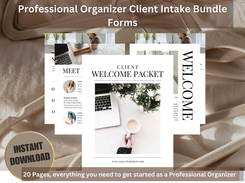 Professional Organizer Client Forms Bundle - Etsy