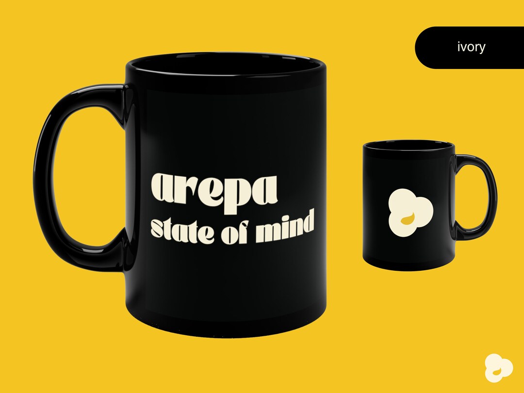 Arepa State of Mind Mug Funny Saying Mug Ceramic Coffee Cup Venezuelan ...