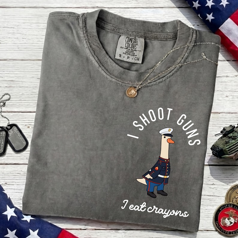 Silly Goose Marine Shirt - Funny USMC Gift, Veteran Military Humor ...