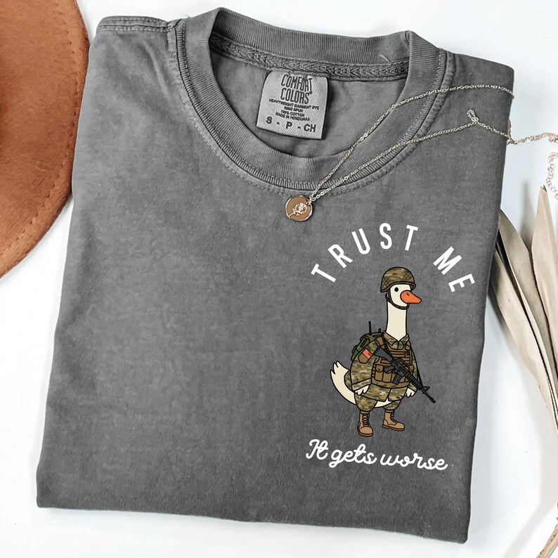 Comfort Colors® Silly Goose Militar Shirt – Custom Army Dad Gift ...