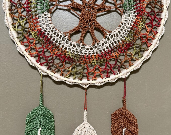 Crochet Tree of Life Mandala Wall Hanging 14” - Etsy