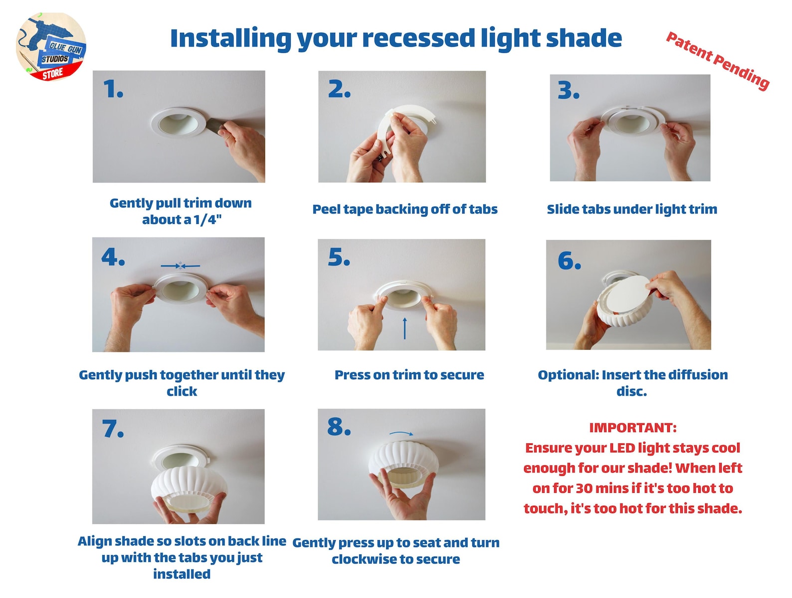 Gemma Recessed Light Shade 4