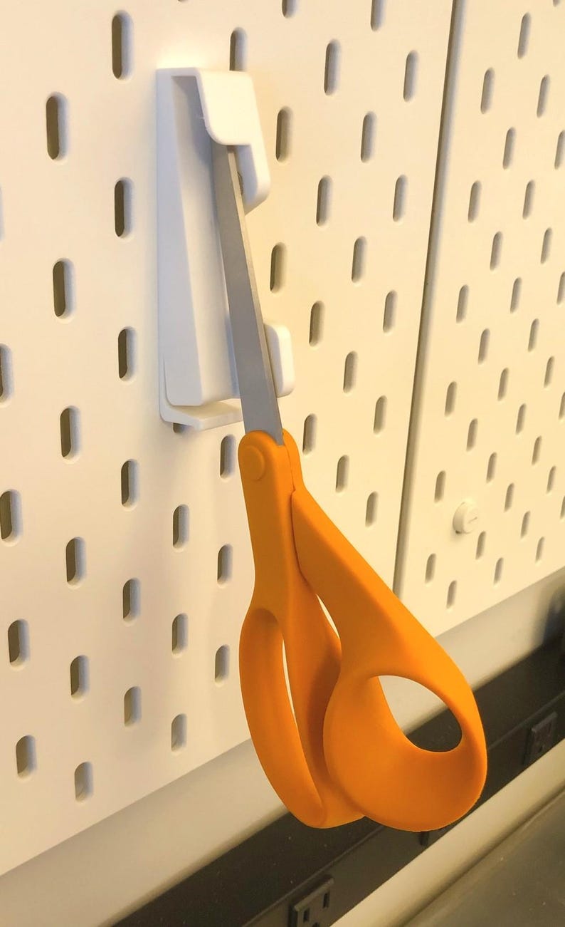 Ikea Skadis Peg Board Magnetic Scissor Holder: One-handed Use - Etsy