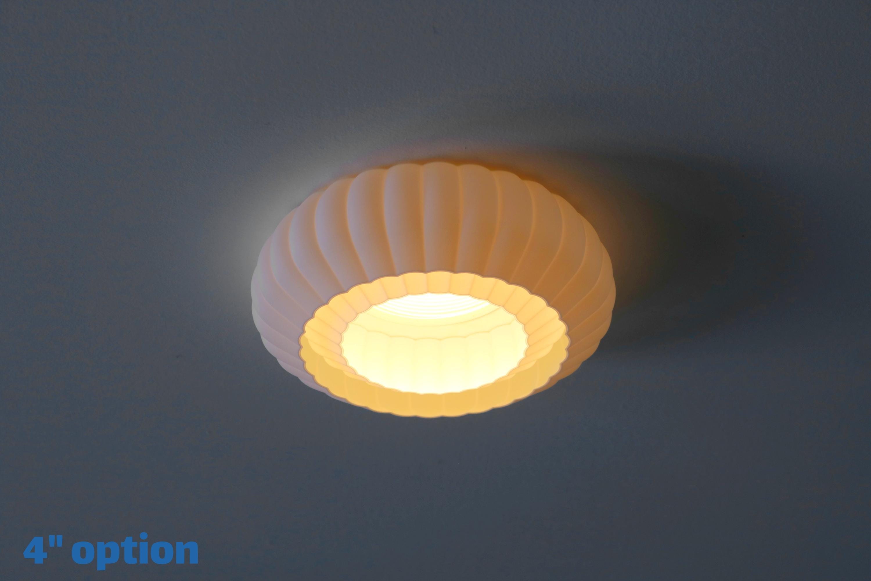 Peony Recessed Light Shade 4 Inch: Decorative LED Can Light Cover (no ...