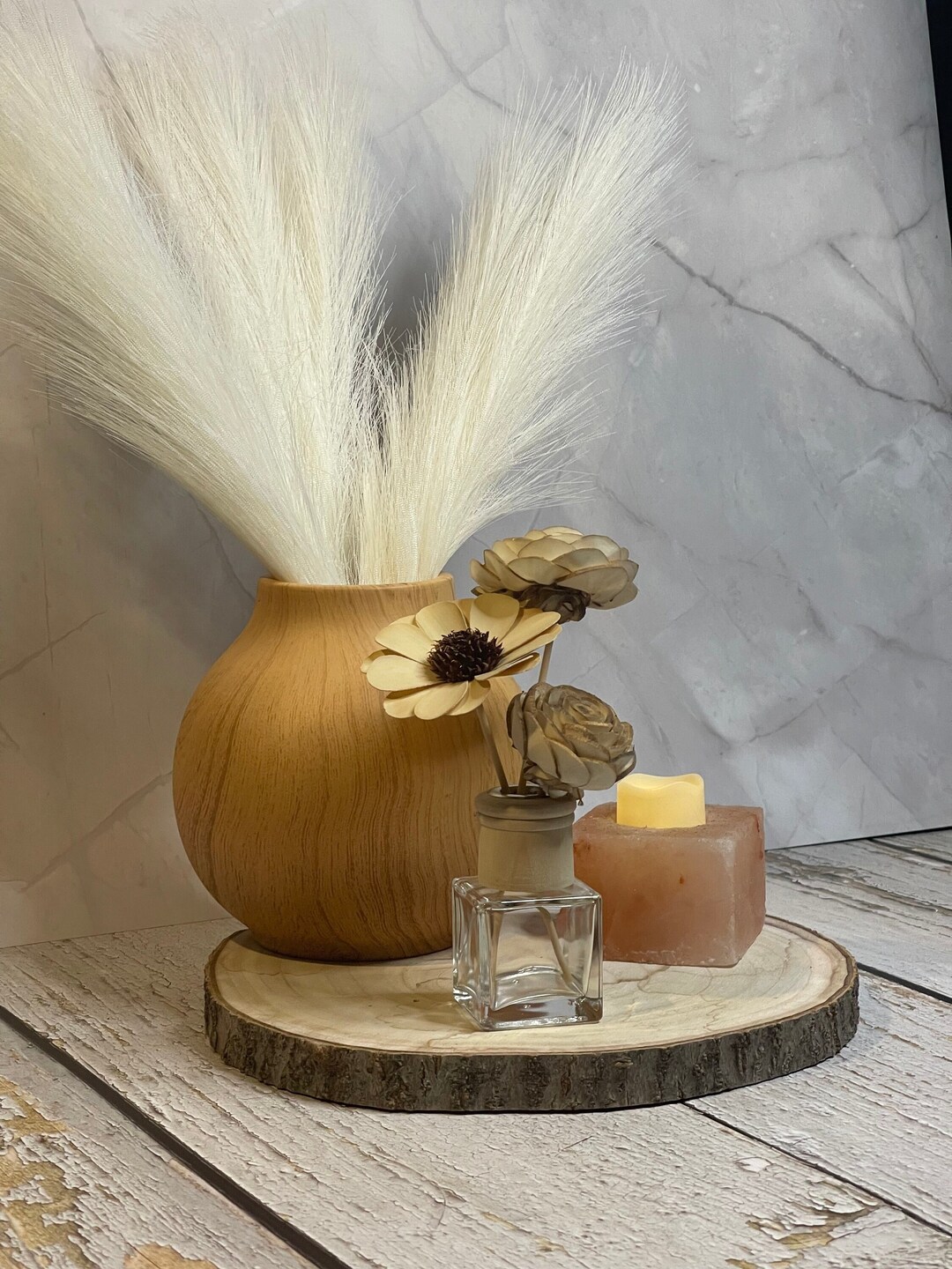 Palm & Ollie Diffuser, Wood Flower Diffuser, Home Décor, Aromatherapy ...