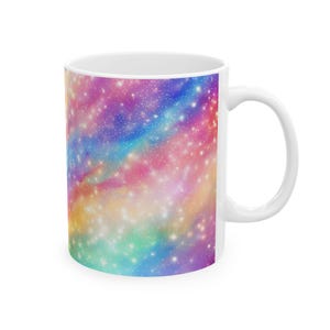 Rainbow Mug, Starry, Sparkle, Colorful, Pretty, Gift, Present - Etsy