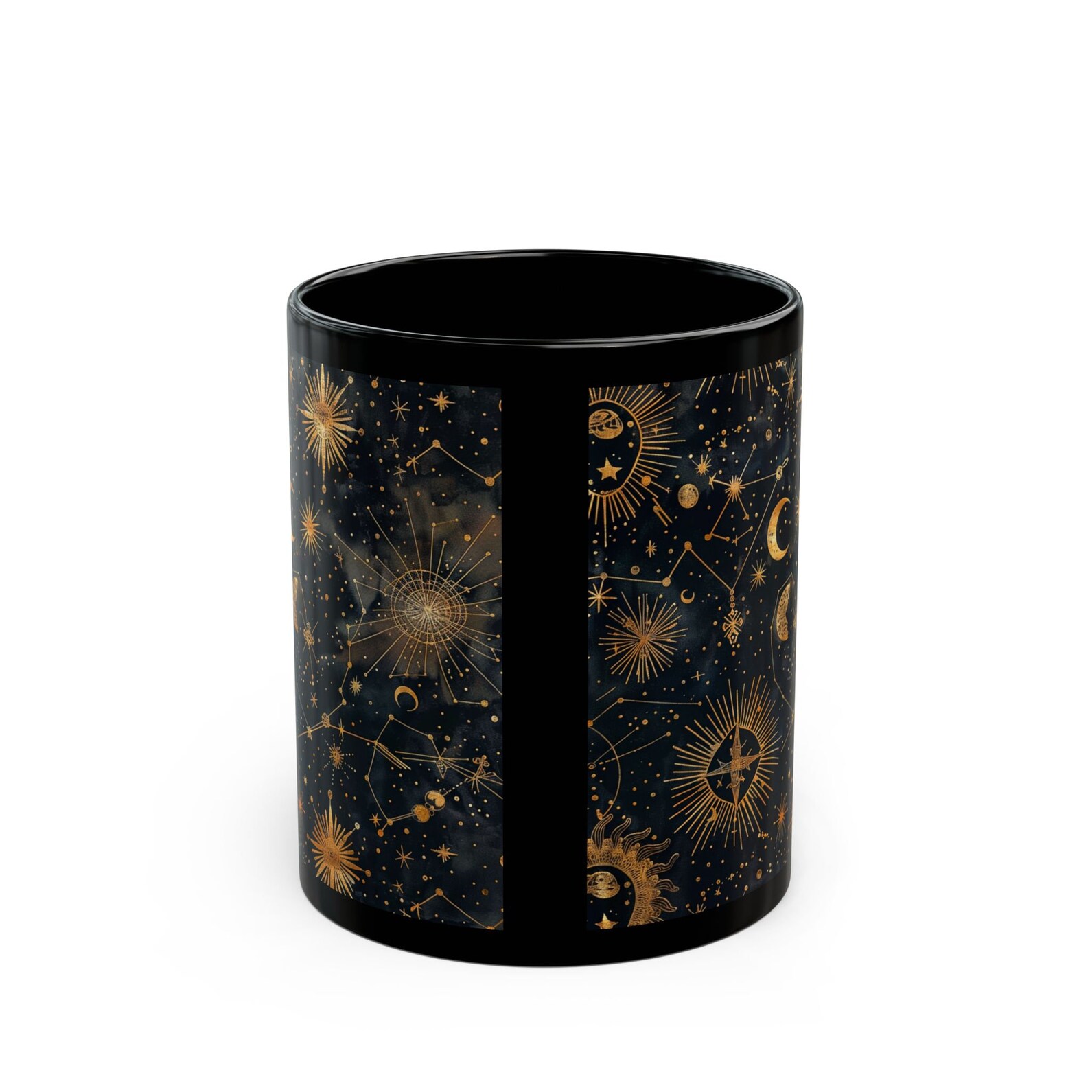 Astrology Mug, Sun and Moon, Starry, Dark Aesthetic, Gift, Present - Etsy